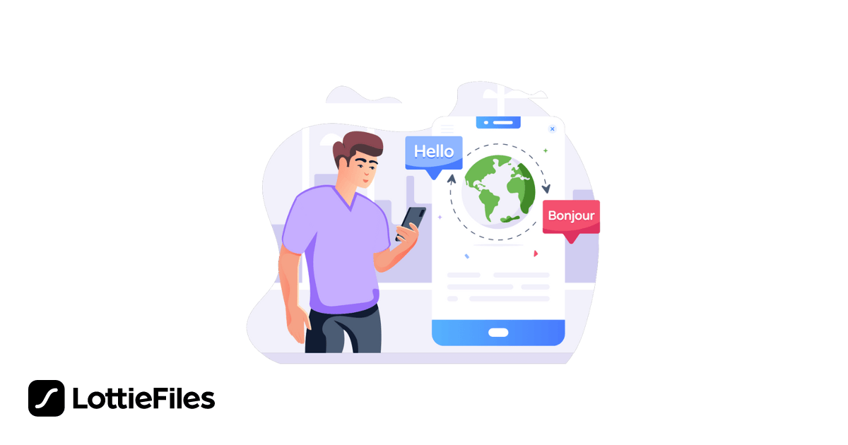 Free Text Translation Animation by Saad Ali Naseer | LottieFiles