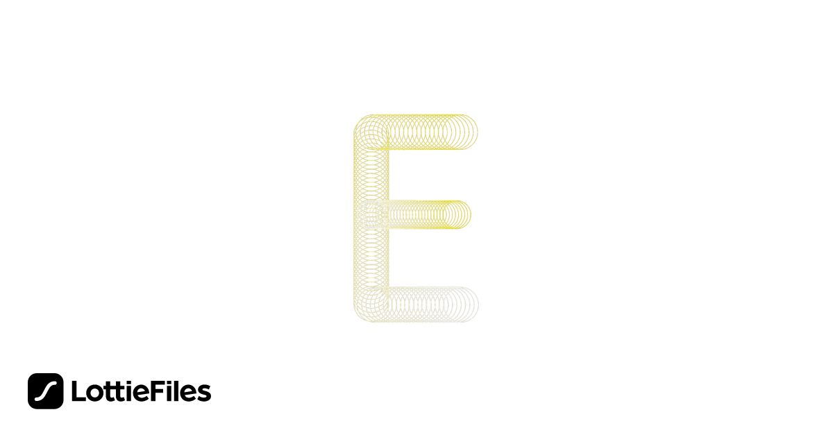Free E Ball alphabet Lottie JSON animation Animation by Tinymotion ...
