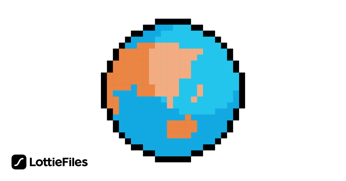 Free Earth Pixel Animation by Дмитрий Колпаков | LottieFiles