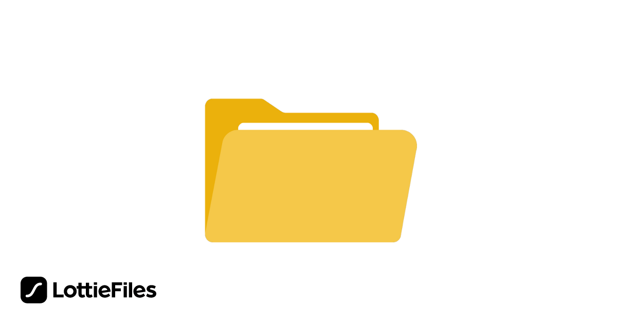 Free Folder Open Animation by Arpit Chandak | LottieFiles