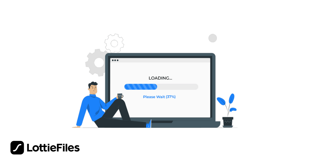 Free Loading Character Animation Animation by Vadim Mirox | LottieFiles