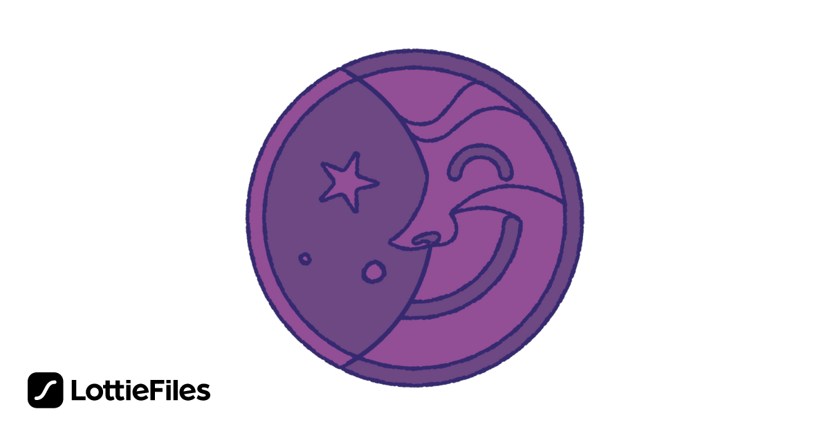 Free BG-Moon Animation by Andrew Stencil | LottieFiles