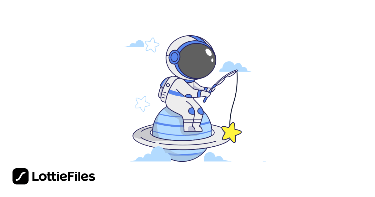 Free Nice astronaut fishermen star in space Animation by Abdul Latif ...