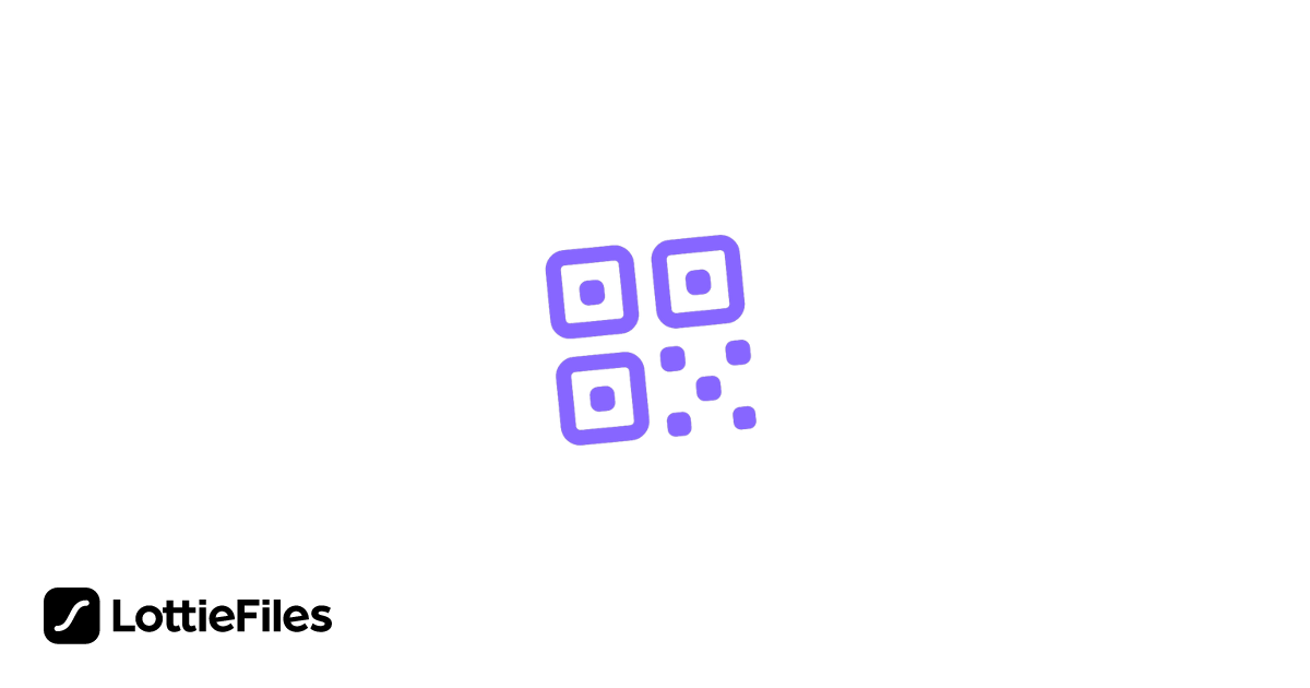 Free QR Code Icon Animation Animation by James Fraley | LottieFiles