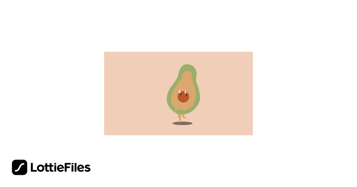 Free Avocado Animation by Alaa Mohamed | LottieFiles