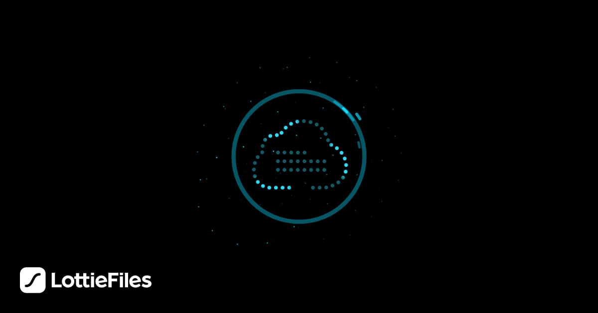 Free Cloud Analyzing (Tech loader 04) Animation by JAStudio | LottieFiles