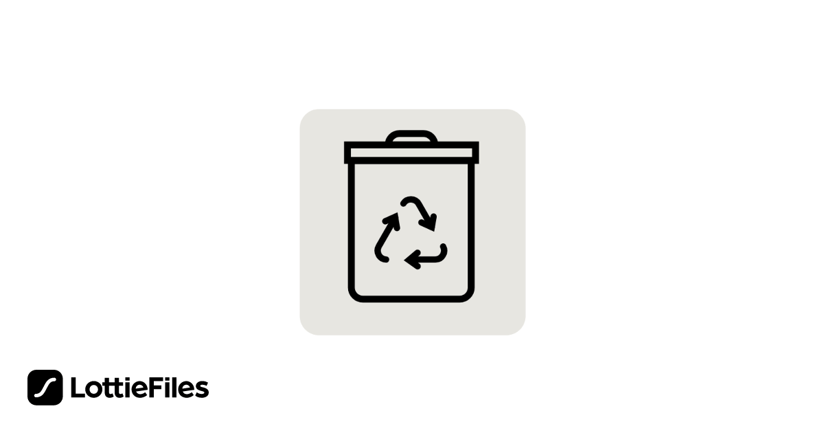 Free Recycle Bin Animated Animation by Adnan Riyadh | LottieFiles