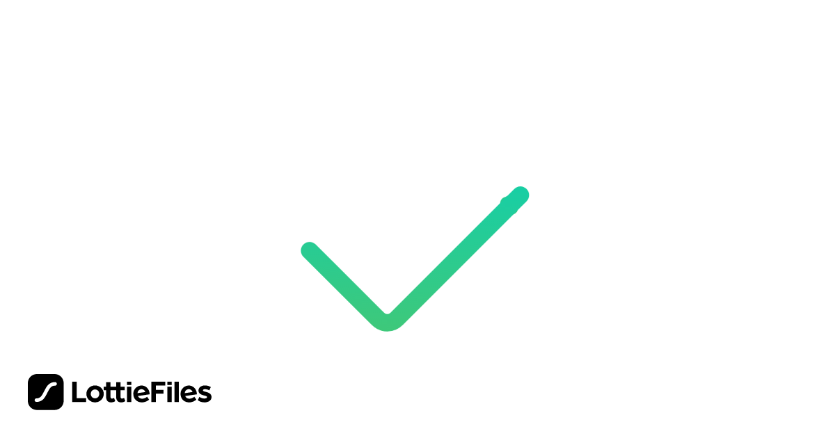 Free Check Animation by Jaehan Park | LottieFiles