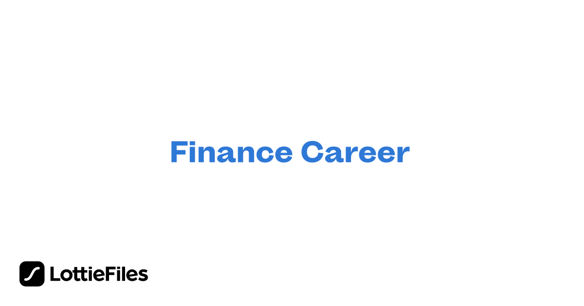 Free Finance Career Animation by Syed Faheem | LottieFiles