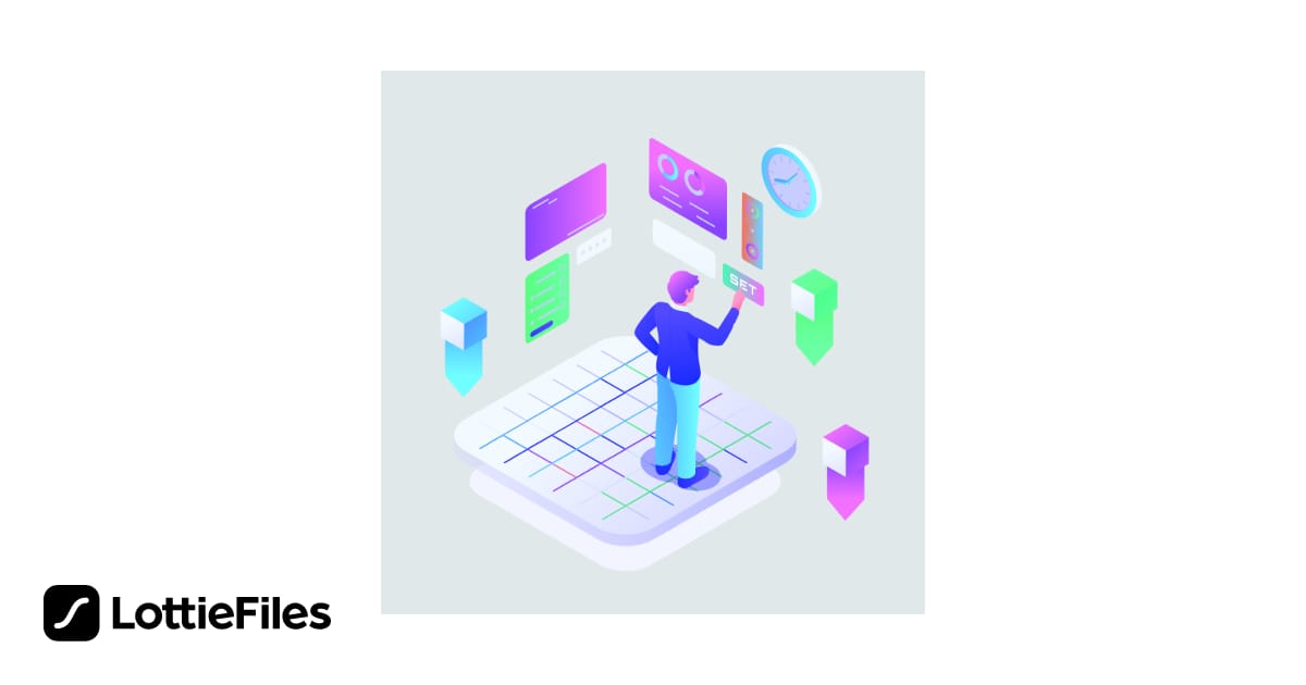 Free Graphic Design- - Isometric Concept Lottie Animations Animation by ...