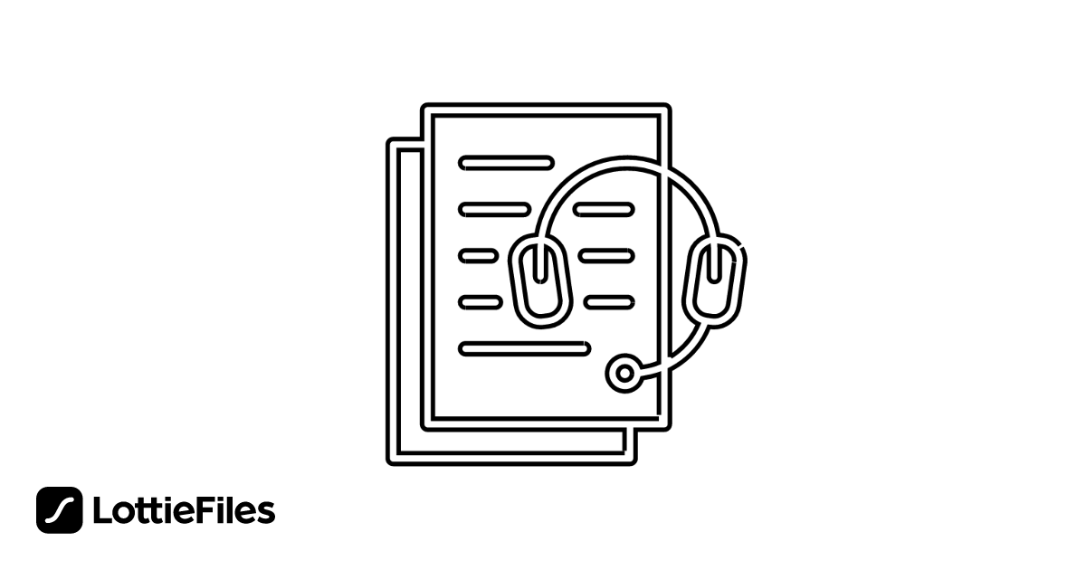 Free Auidio Document Animation by Eleven Gates | LottieFiles