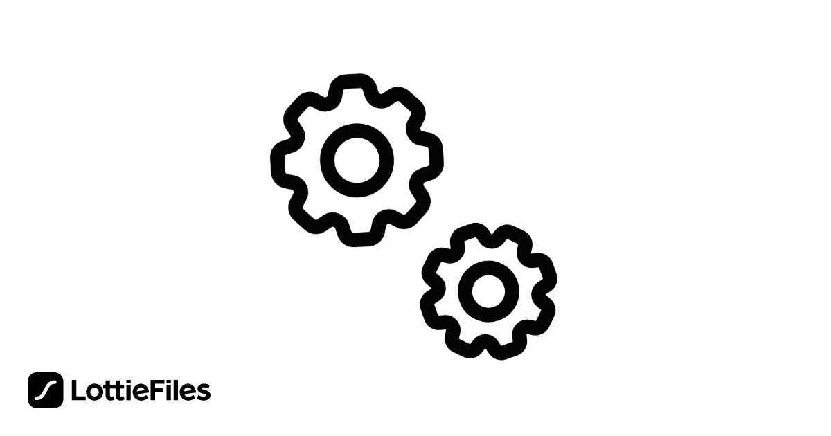 Free Turning Gears Animation by Umsatz GmbH | LottieFiles