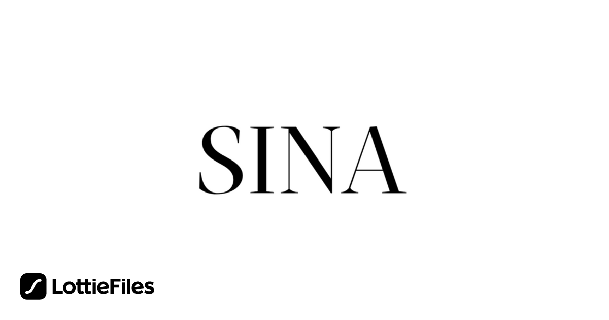 Free Sina First Edition Logo Animation by Sina Rajaee | LottieFiles