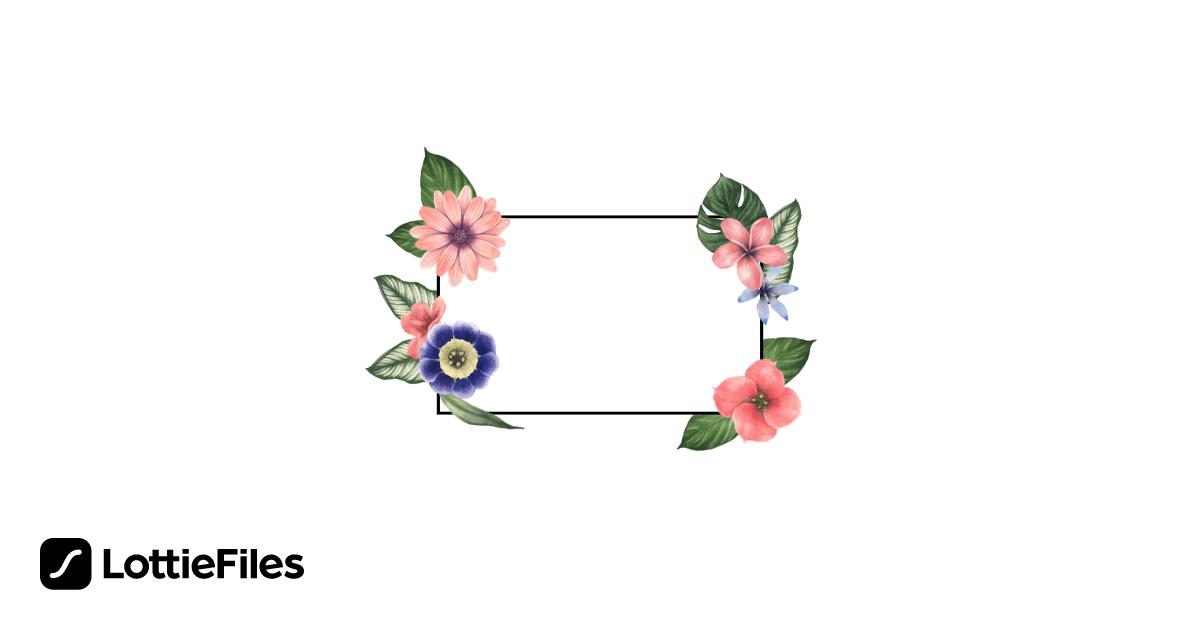 Free Floral Border Animation by Kat James | LottieFiles