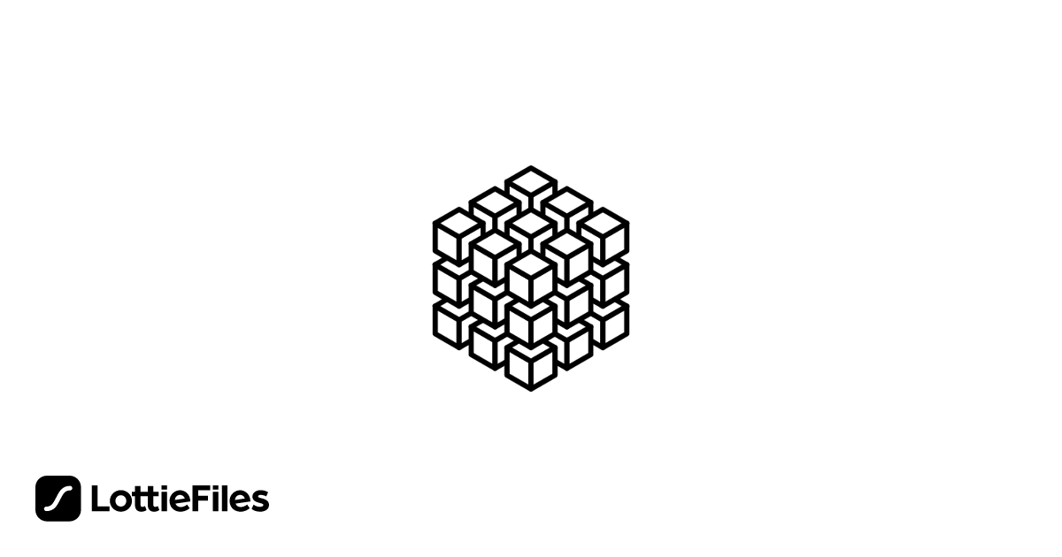 Free 3x3 Cubes Loader #1 Animation by Ision Industries | LottieFiles