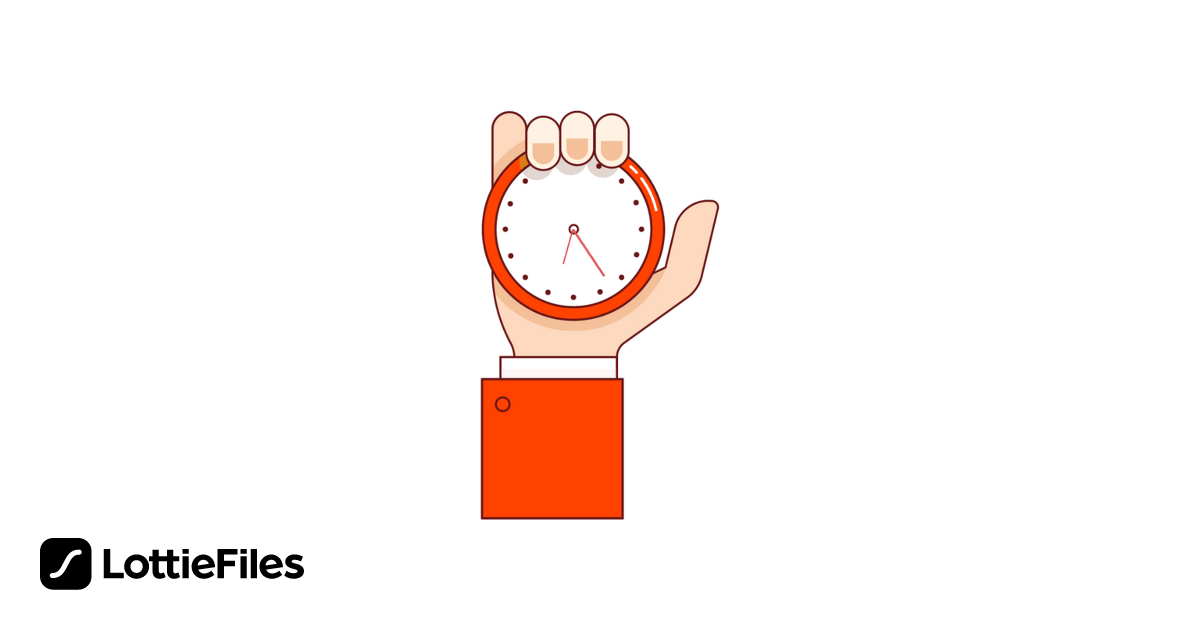 Free wating clock hand Animation by Angelo Uccelli Reyes | LottieFiles