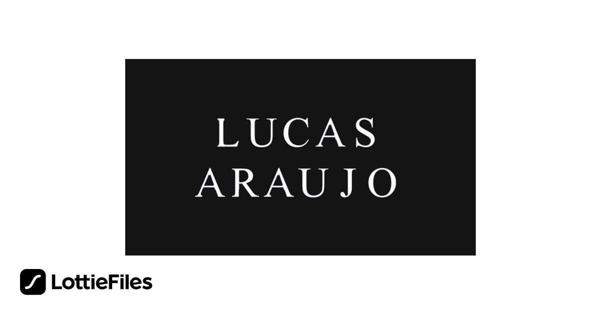 Free Lottie Brand Logo Animation by Lucas Araújo | LottieFiles