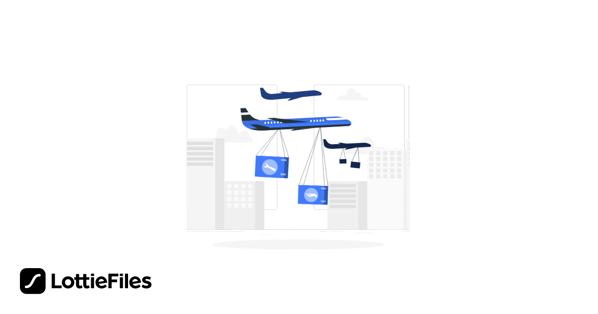 Free Delivery with Plane_Concept Animation by Abdul Latif | LottieFiles