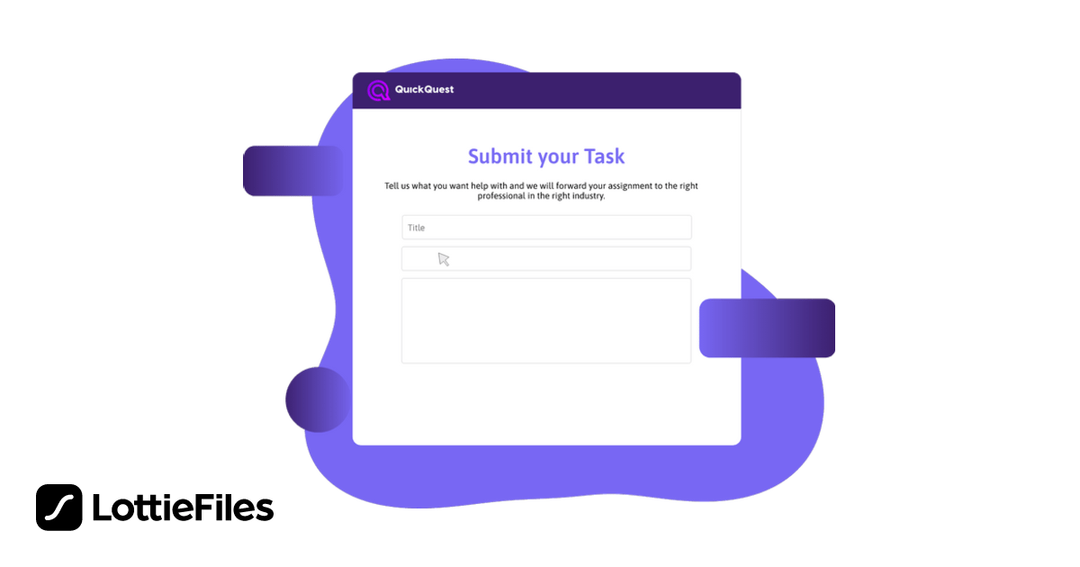Free Submit your task Lottie JSON Animation Animation by RJ Lottie JSON ...