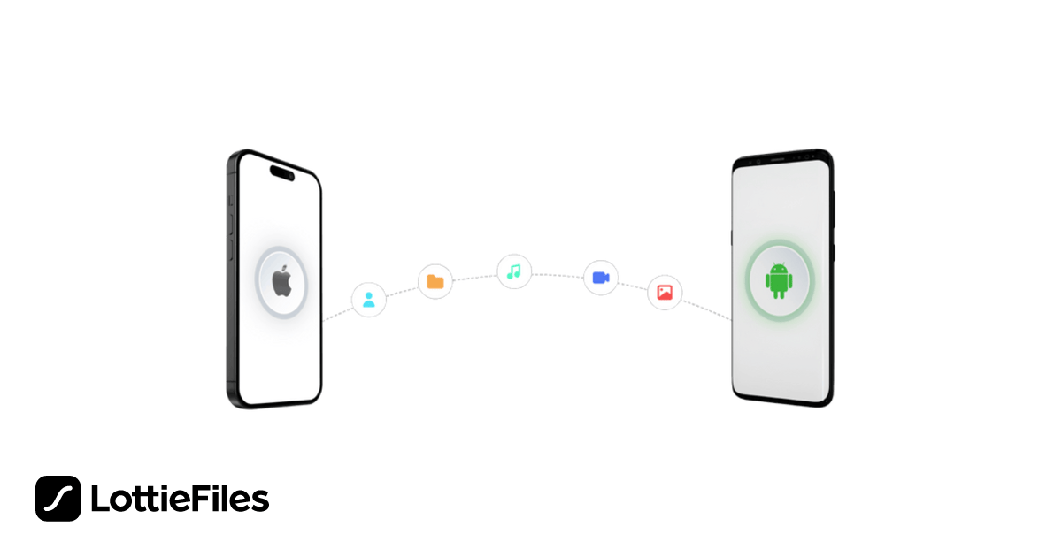 Free iOS to Android Data Transfer Animation by Sa Fii | LottieFiles