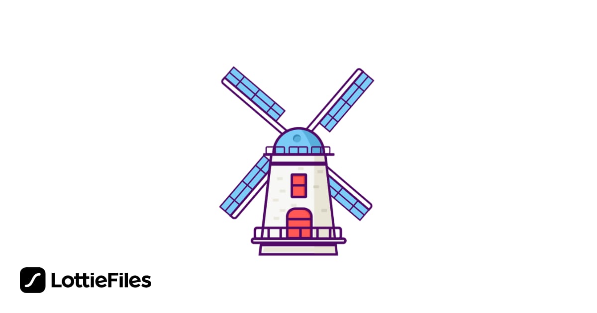 Free Windmill Animation by ramy ali | LottieFiles