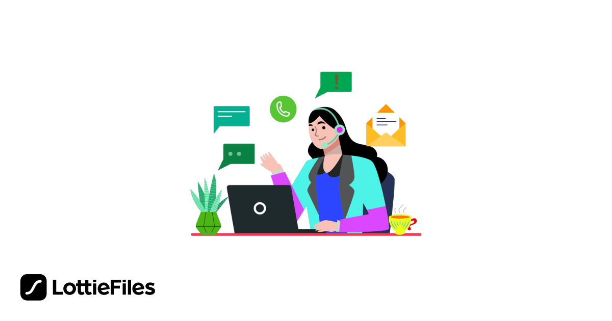 Free Contact Us Animation by Poritos Roy | LottieFiles