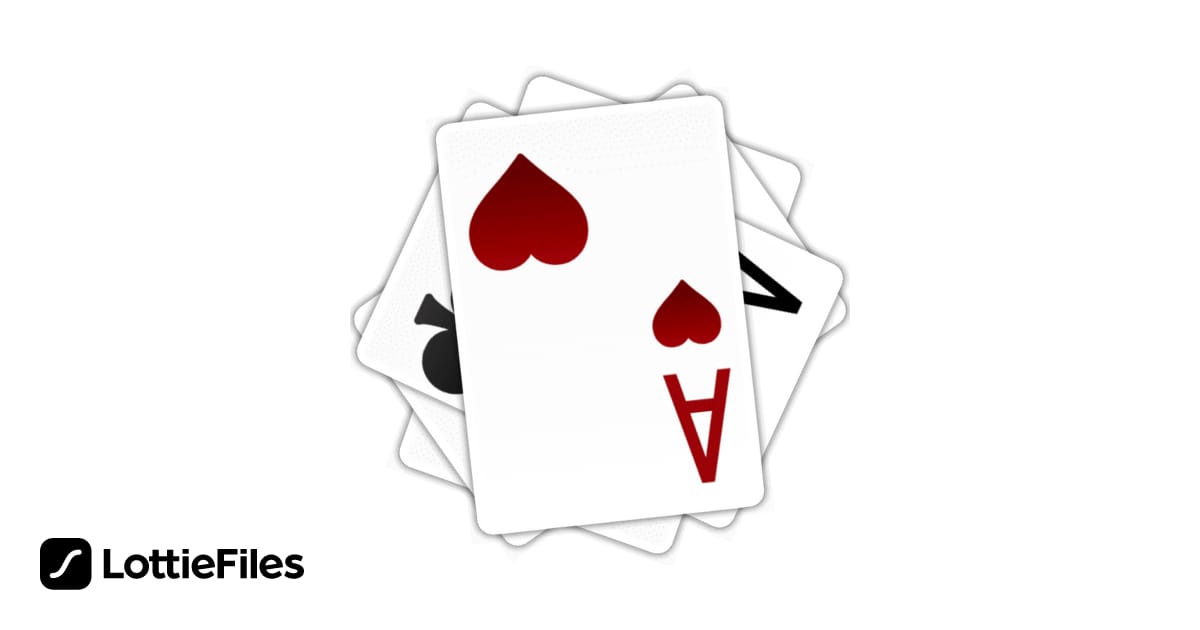 Free Playing cards spinning loader Animation by Aasif Khan | LottieFiles
