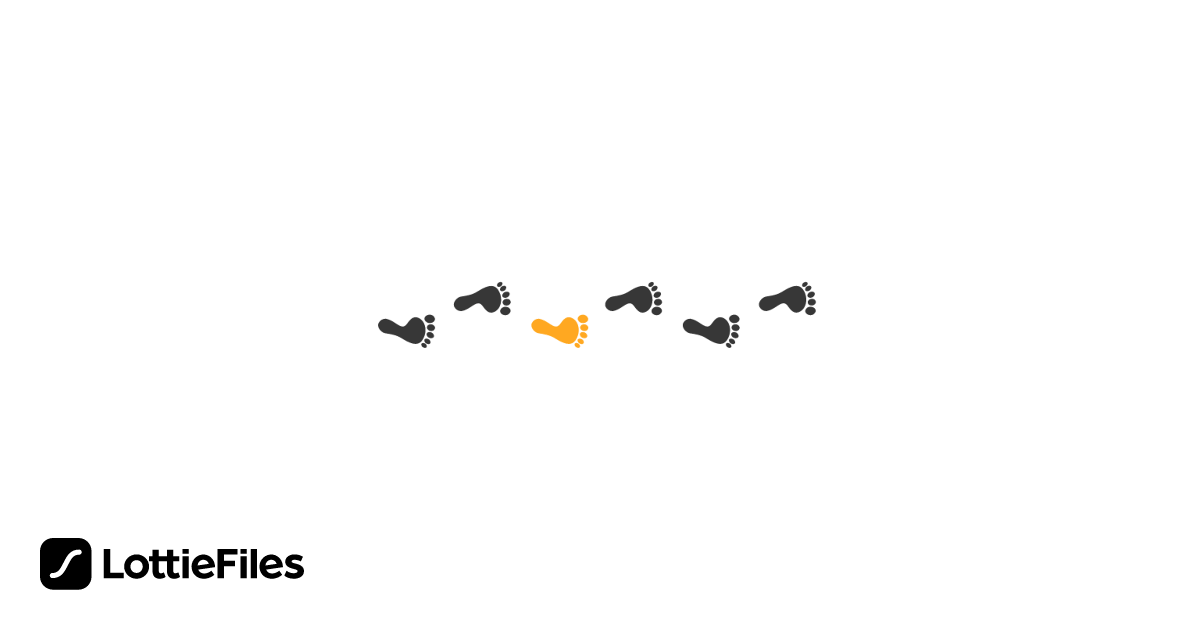 Free FootSteps Loading flashing Animation by Mohamed Metwally | LottieFiles