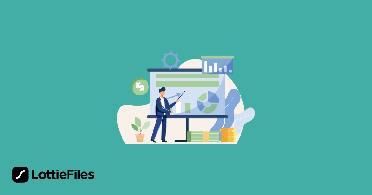 Free Business statistics Lottie JSON animation Animation by Tinymotion ...