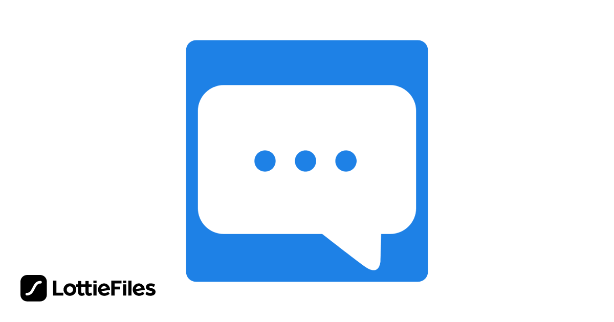 Free Message App logo Animation by techwarroirs | LottieFiles