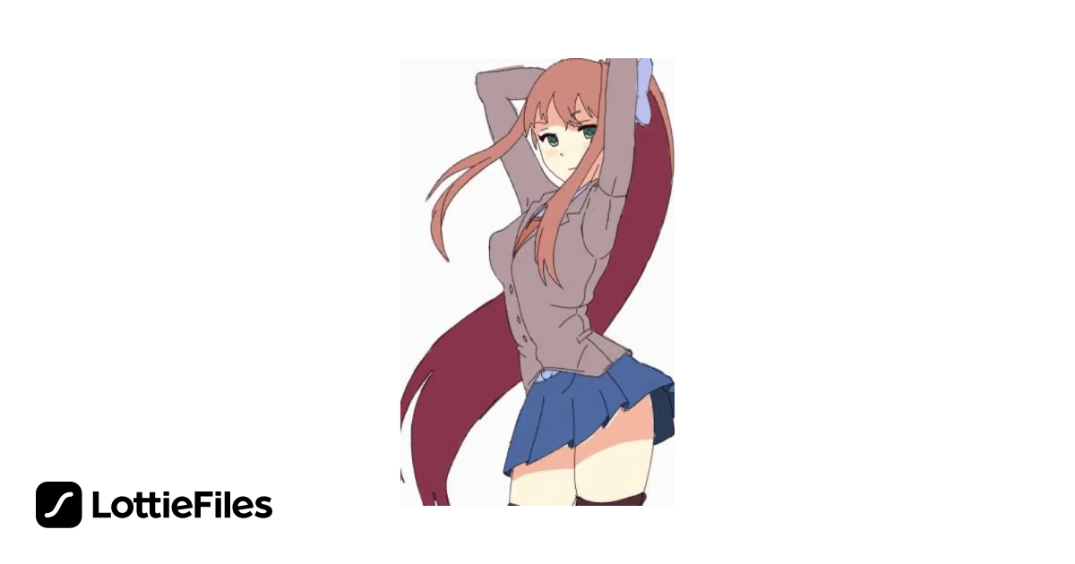 Free Just Monika Animation by James Fernandez | LottieFiles