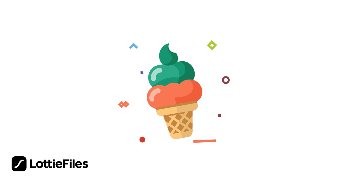 Free Ice Cream Animation | GIF JSON, SVG, Lottie Animation by Rayhan ...