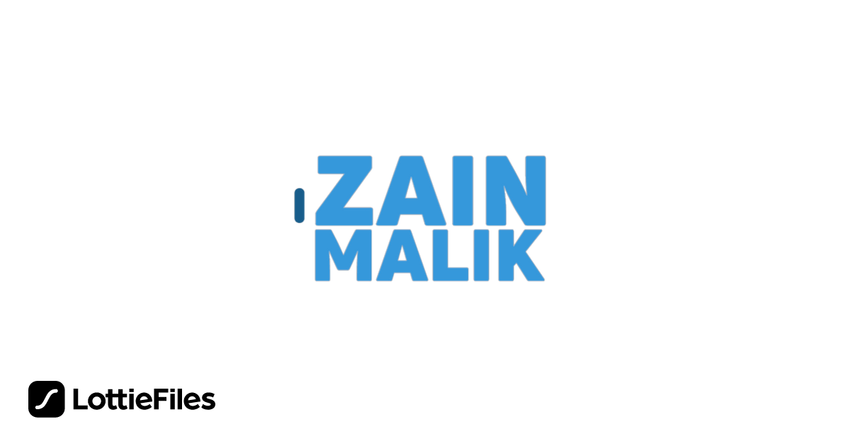 Free Personal LOOP - Zain Malik Animation by Zain Malik | LottieFiles