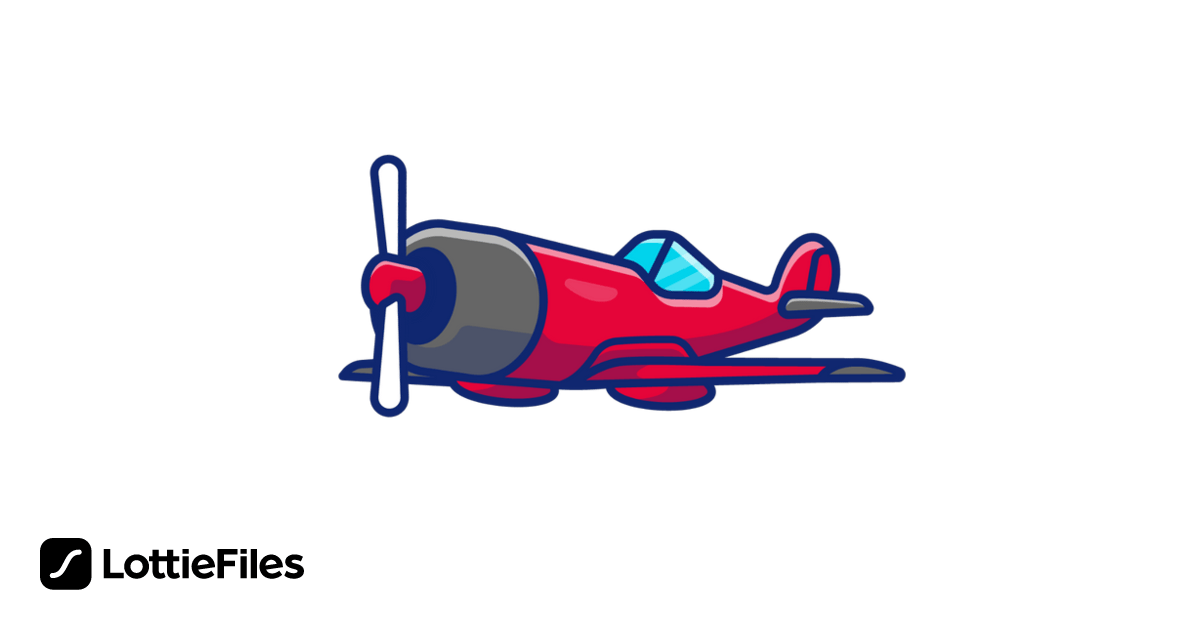 Free Red Plane Animation by Dinesh Lallmaun | LottieFiles