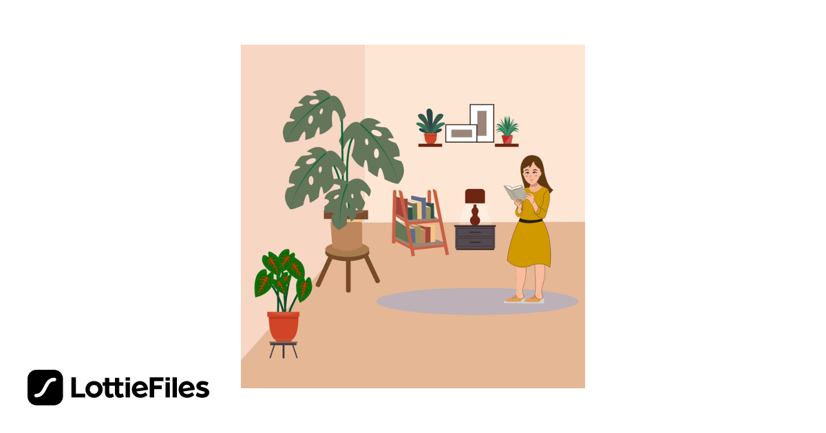 Free Girl reading book Animation by Chondon Backla | LottieFiles