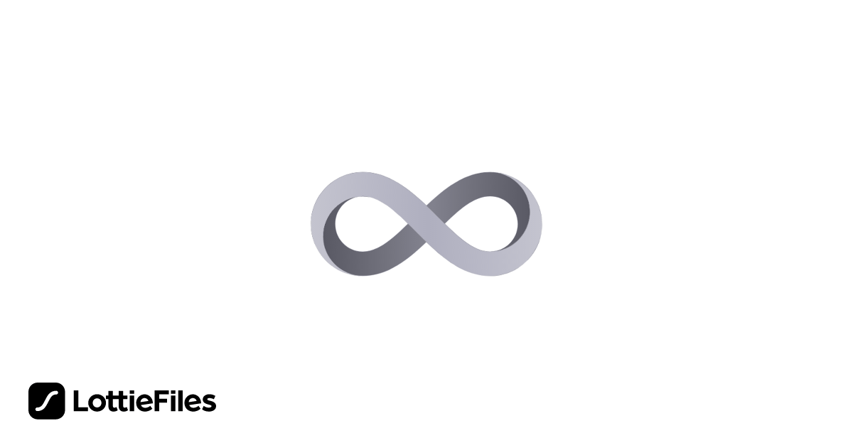 Free Monochrome Infinity Sign Animation by Nastya Mitko | LottieFiles