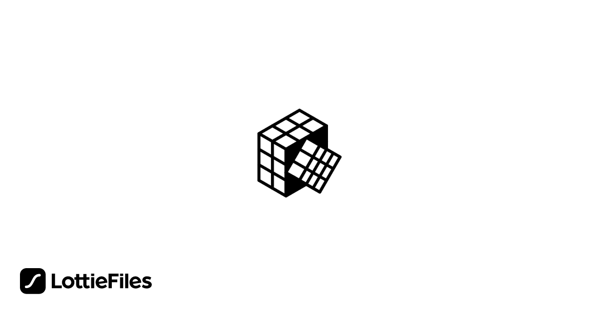 Free 3x3 Isometric Rubiks Cube Animation by Ision Industries | LottieFiles