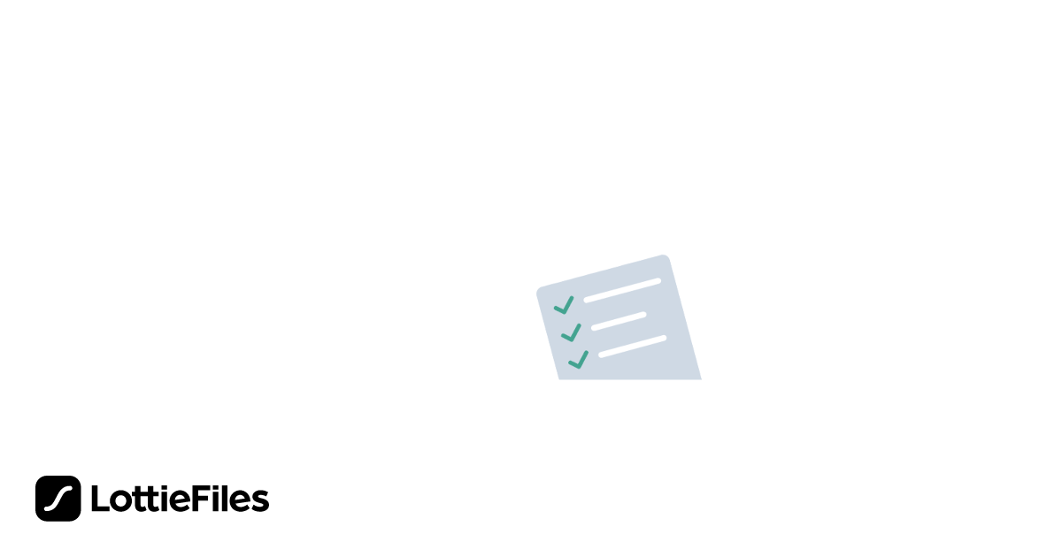 Free Transparent Checklist Animation by Waqas Khalid | LottieFiles