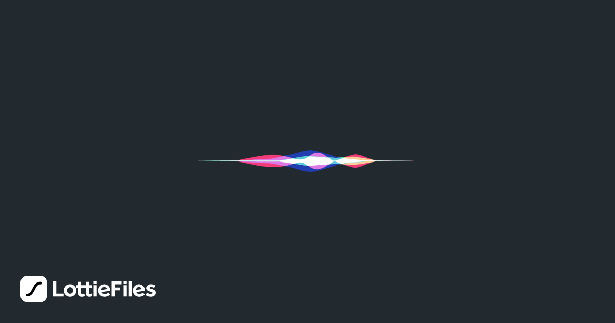 Free siri Animation by DavidLi | LottieFiles