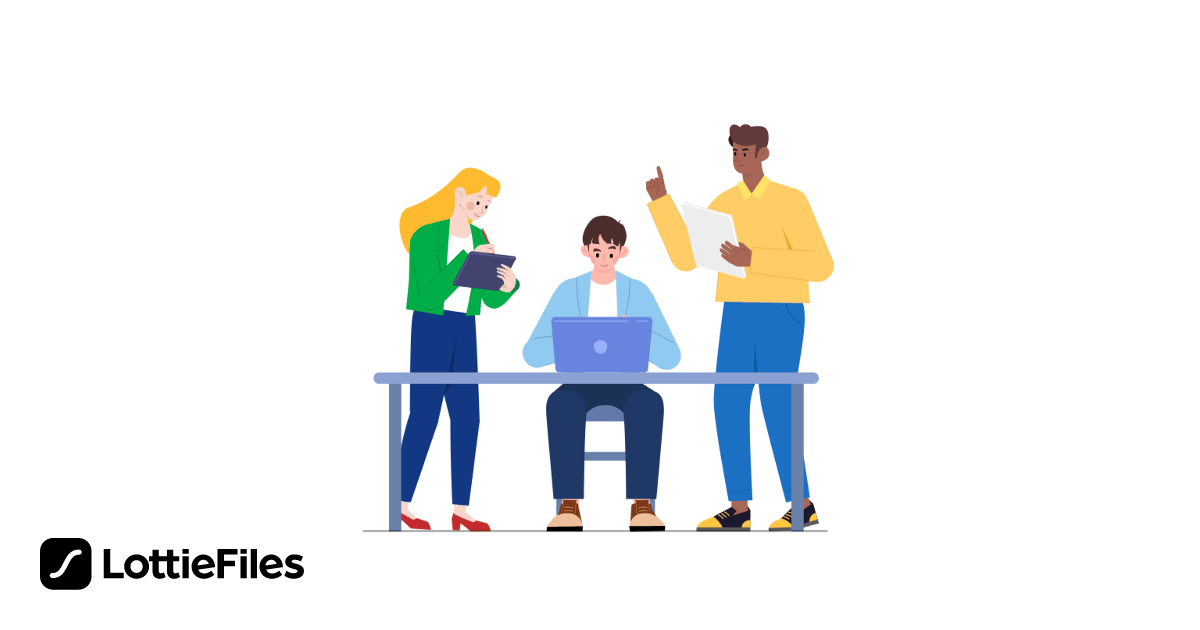 Free Business meeting Animation by Five dimension studio | LottieFiles