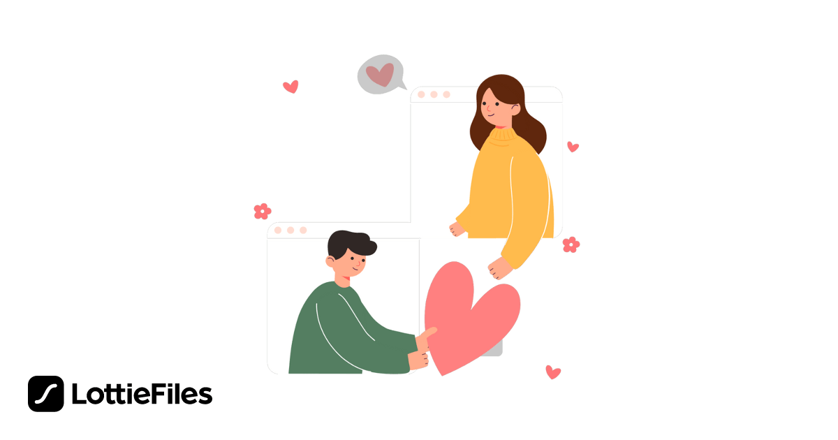 Free Couple sharing and caring love Animation by Abdul Latif | LottieFiles
