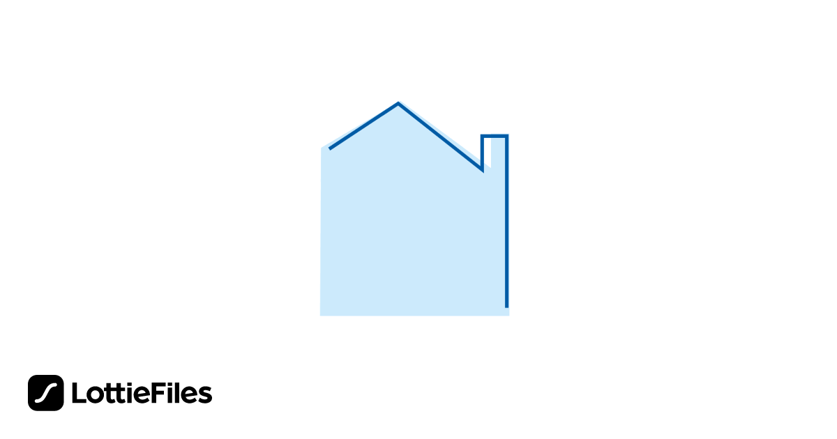Free blue house Animation by Marie Van den Broucke | LottieFiles