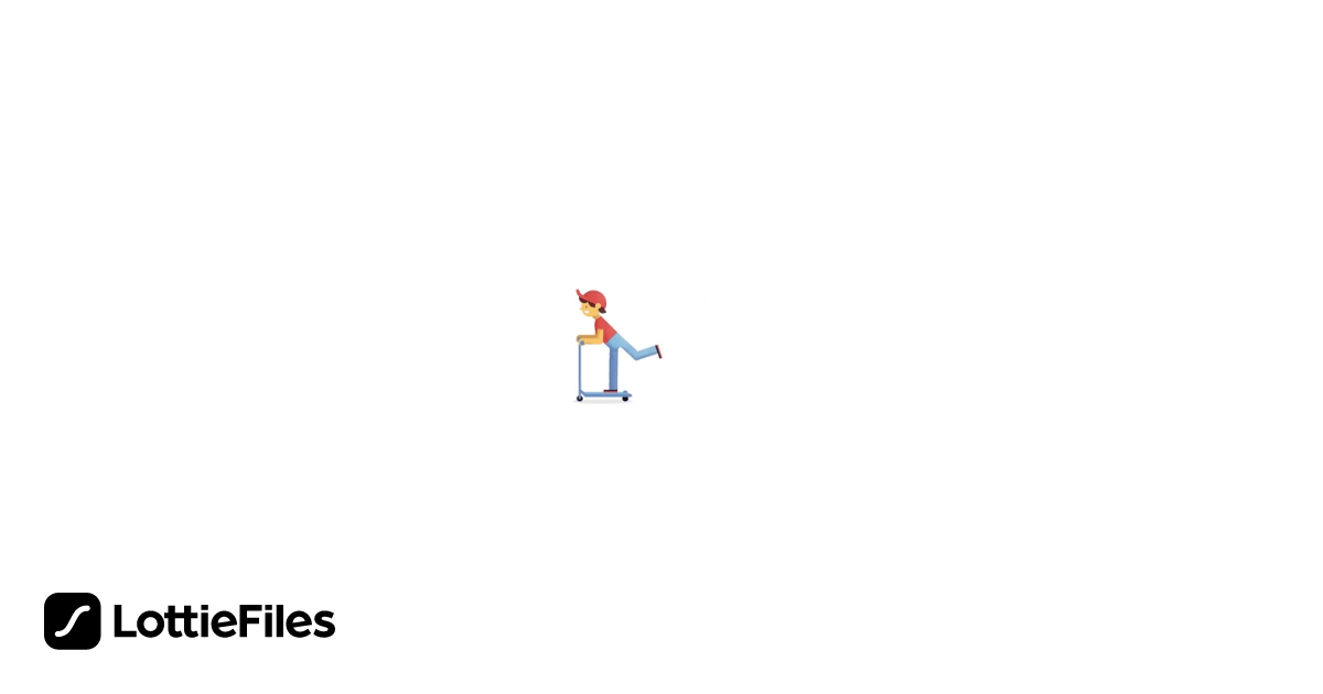 Free Scooter Kid Animation by Aexr Graphics | LottieFiles