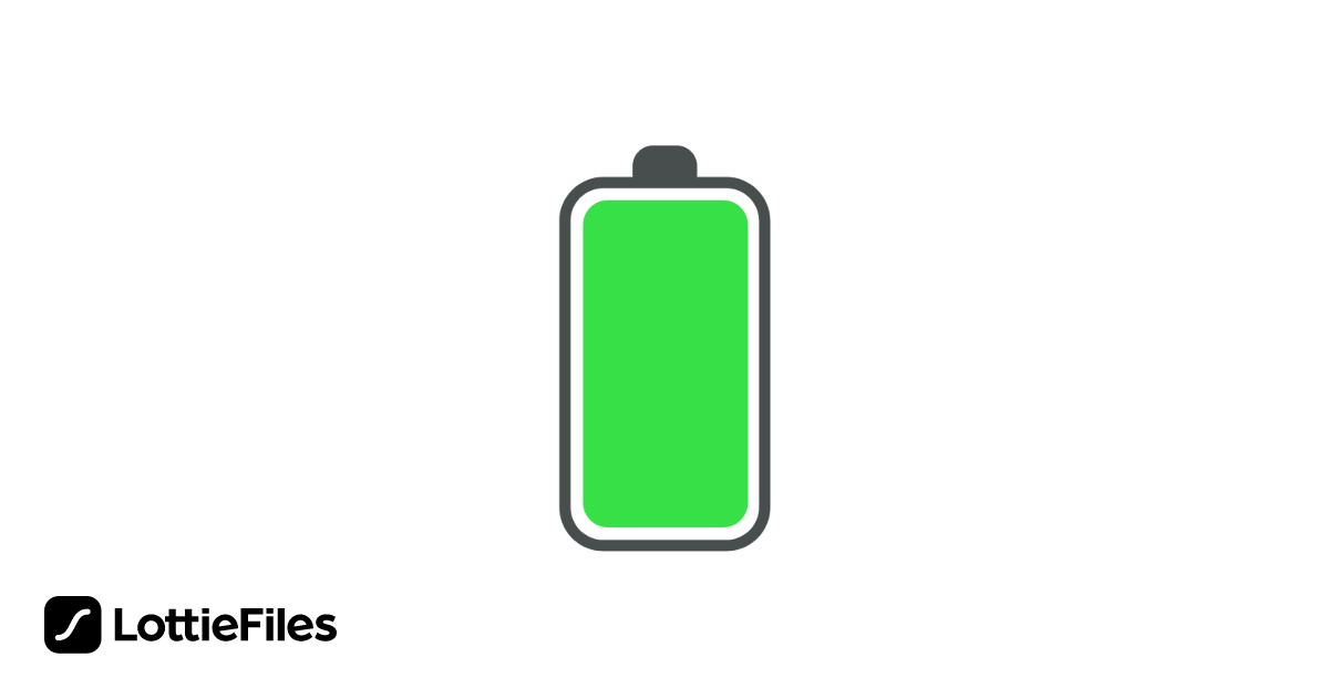 Free Life battery Animation by WOLF | LottieFiles