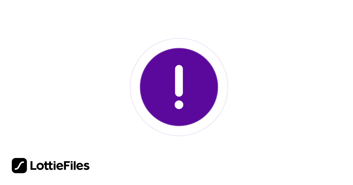Animación gratuita de Error Purple de Matheus Filype | LottieFiles