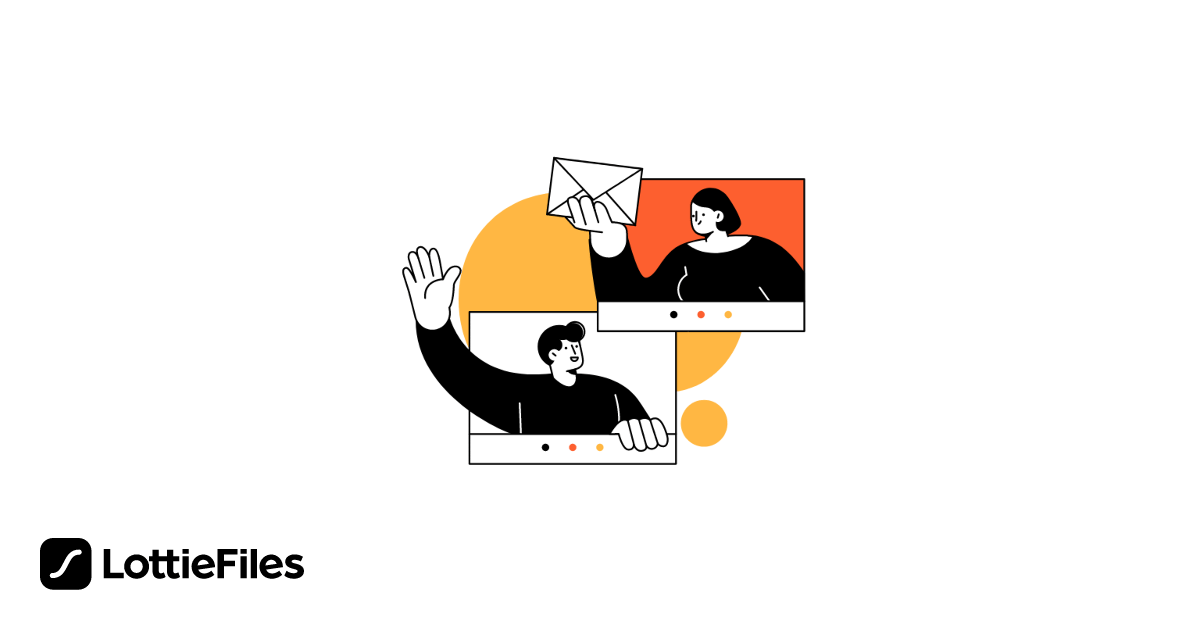 Free Contact Support People Animation by Jakob Winterholler | LottieFiles