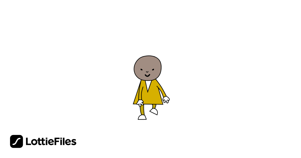 Free Bod Walking To Camera Animation by Nigel Eccles | LottieFiles