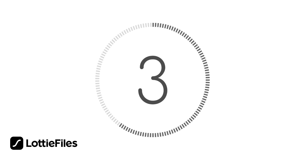 Free 5s countdown Animation by Feng Pan | LottieFiles