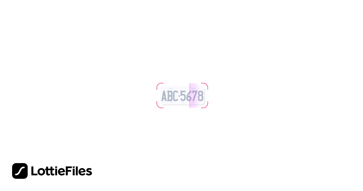 Free License plate scan Animation by Brooke | LottieFiles