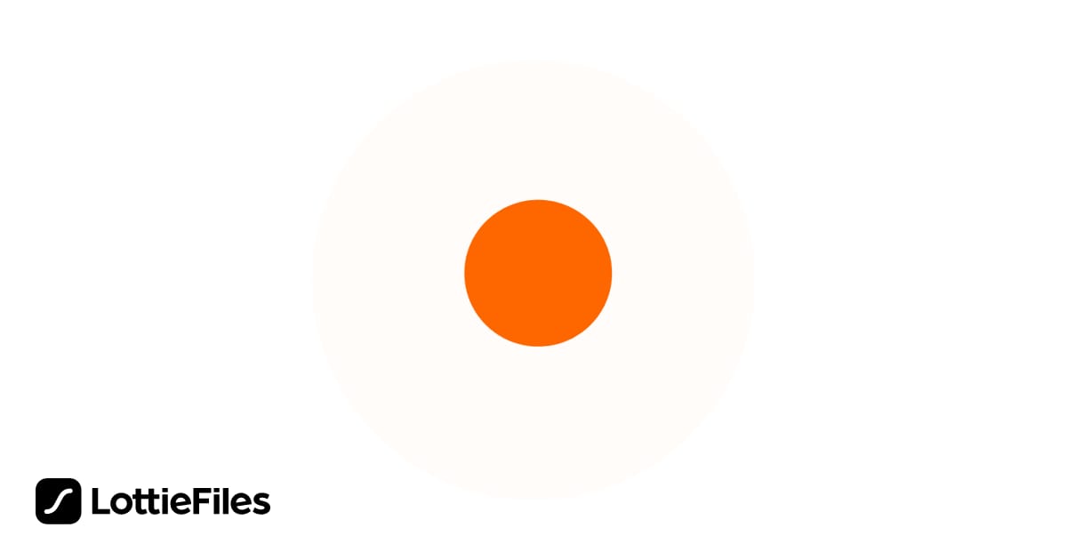 Free Orange circle pulse Animation by Martine Helander | LottieFiles